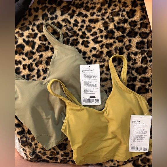 lululemon athletica | Tops | Nwt Lululemon Bundle Of 2 Align Tanks ...